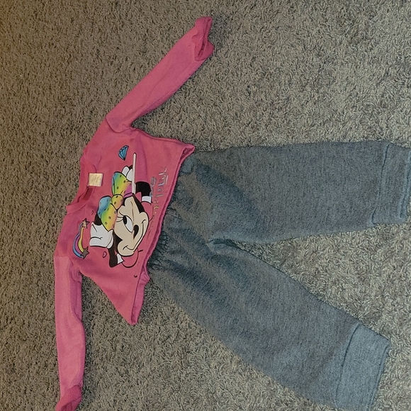 Disney | Matching Sets | 2t Minnie Mouse Jogger Set | Poshmark